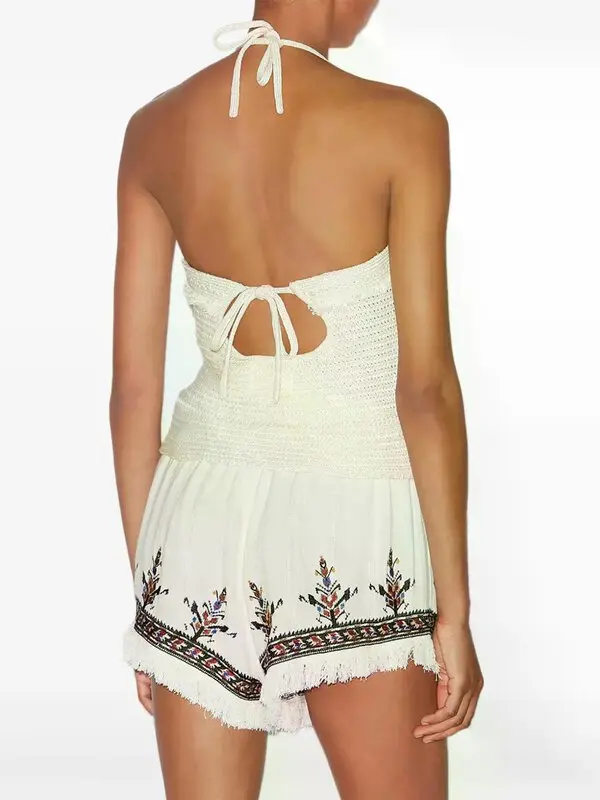 MARANT ETOILE Araliane Halterneck Top - White