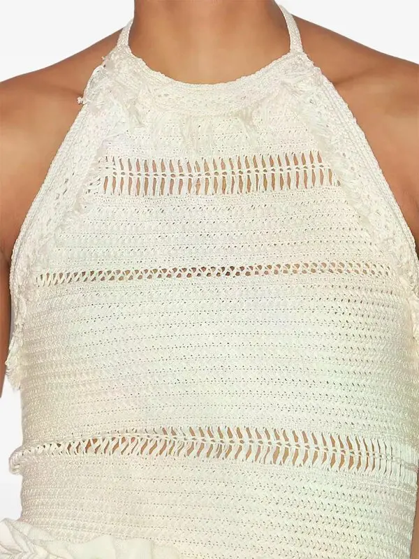 MARANT ETOILE Araliane Halterneck Top - White