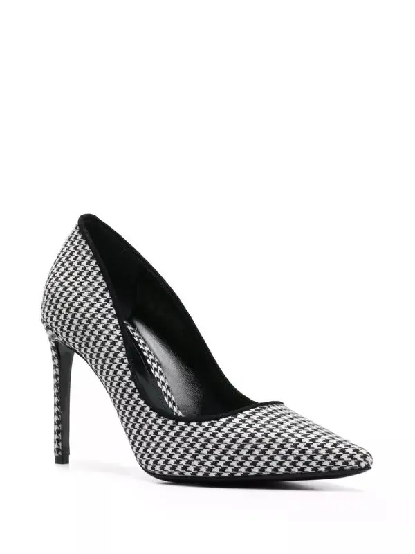 GINISSIMA 85mm Houndstooth Pumps