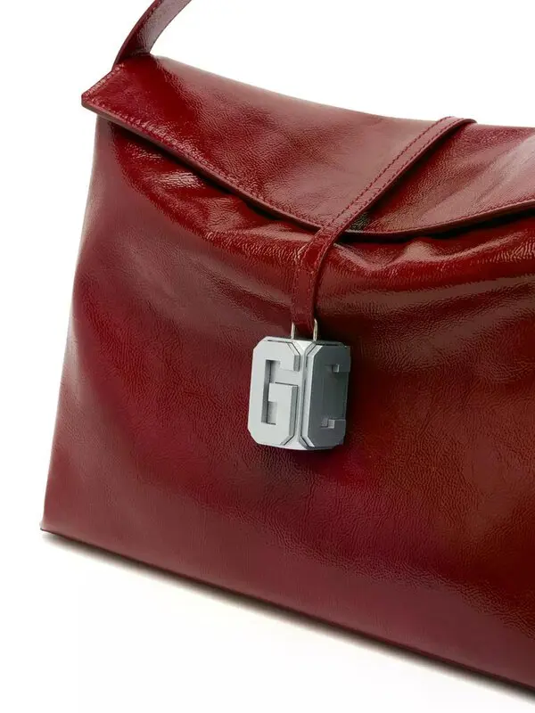 Gcds Large Leather Comma Bag