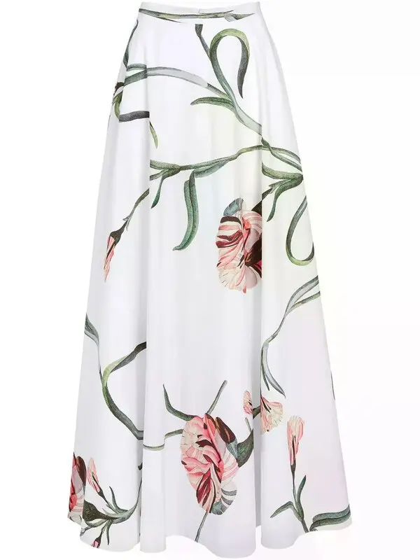 Giambattista Valli Cotton Maxi Skirt - White