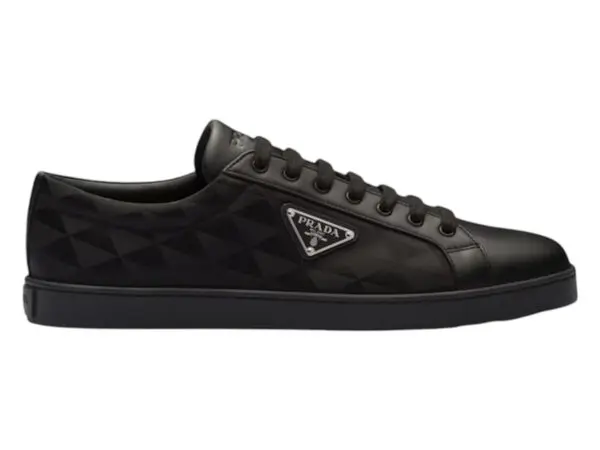 Prada Leather And Re-nylon Sneakers