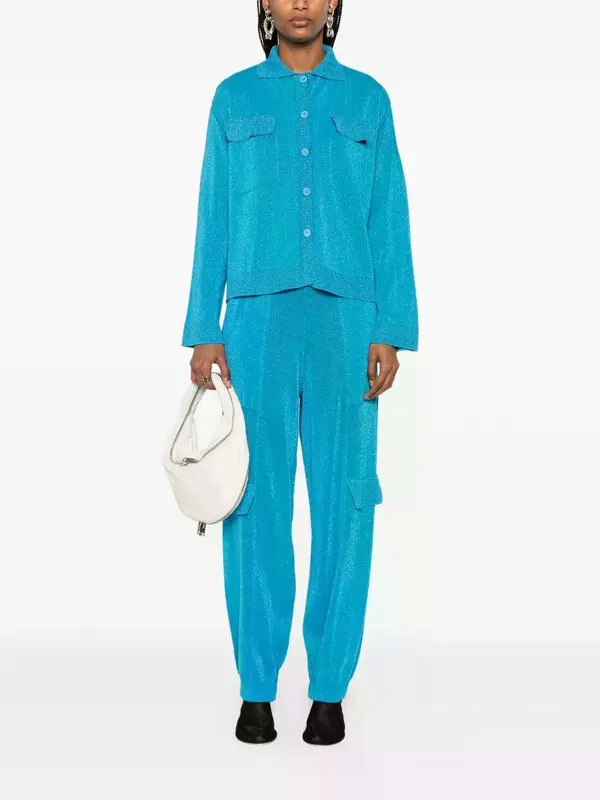 AKEP Lurex-detail Track Pants
