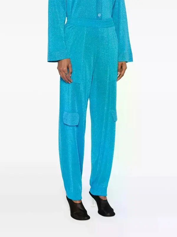 AKEP Lurex-detail Track Pants