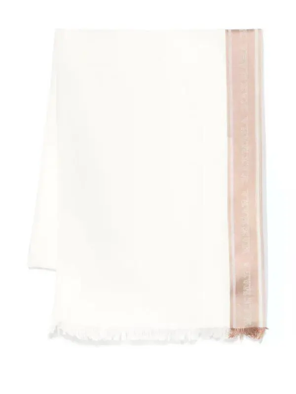 Max Mara Madre Scarf - White
