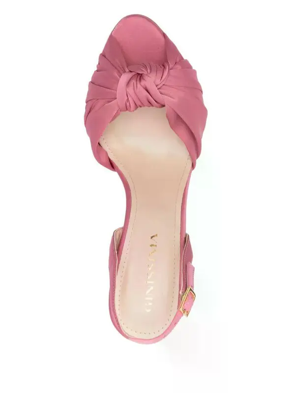 GINISSIMA 95mm Satined Sandals