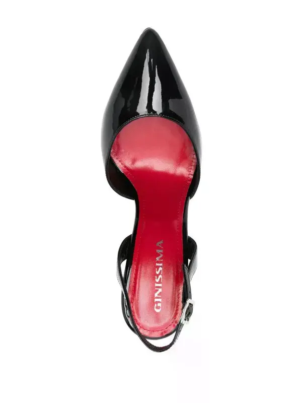 GINISSIMA 110mm Alice Pumps - Black