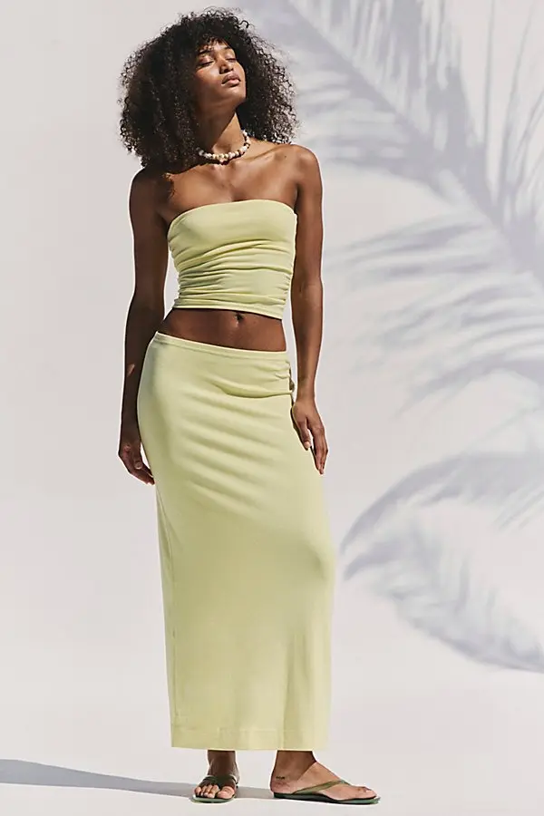 Free People Good Feels Tube Set - Yellow Daisy