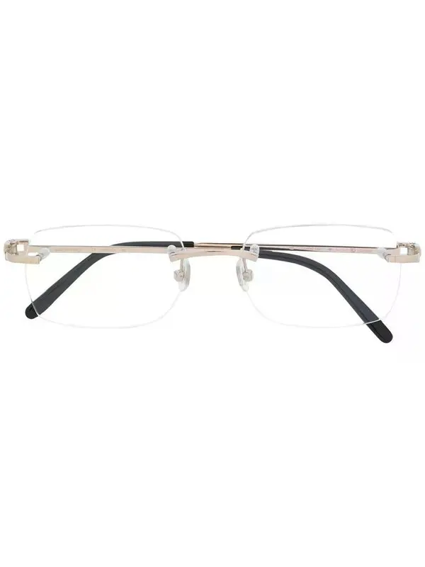 CARTIER Rectangle Frame Glasses - Silver