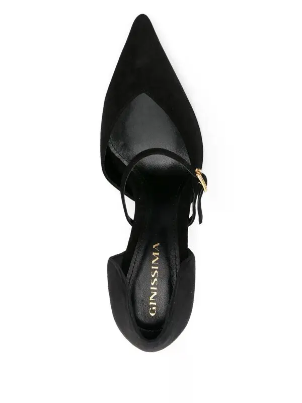 GINISSIMA 95mm Buckle-strap Pumps