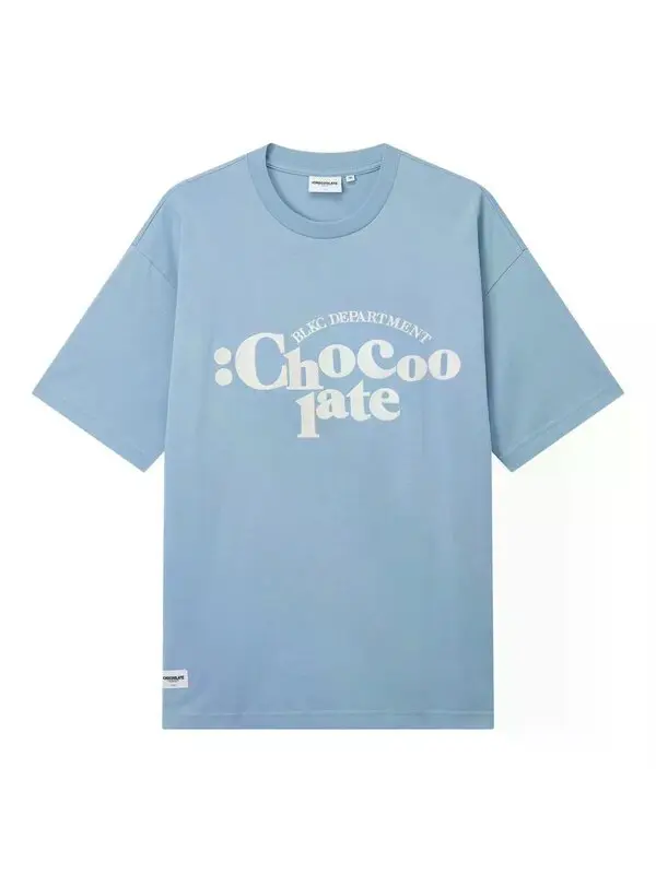 CHOCOOLATE Logo Print T-shirt - Blue