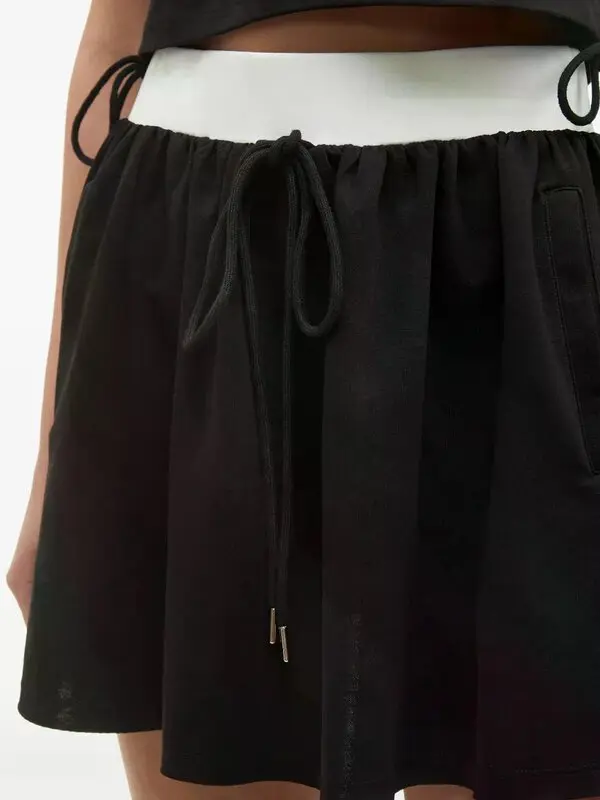 B+AB Cotton-blend A-line Skirt - Black