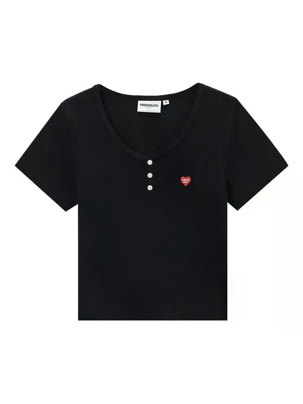 CHOCOOLATE Logo Patch T-shirt - Black