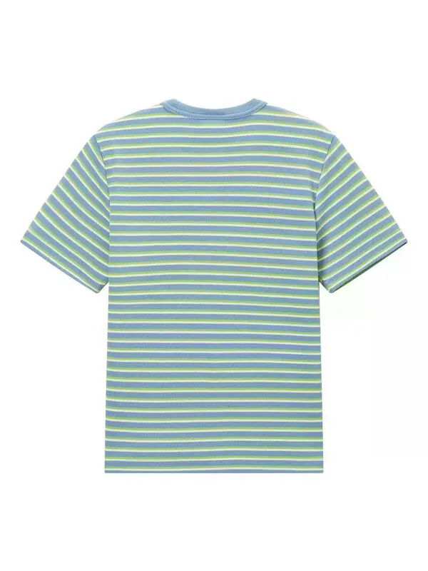 CHOCOOLATE Striped Logo T-shirt - Blue