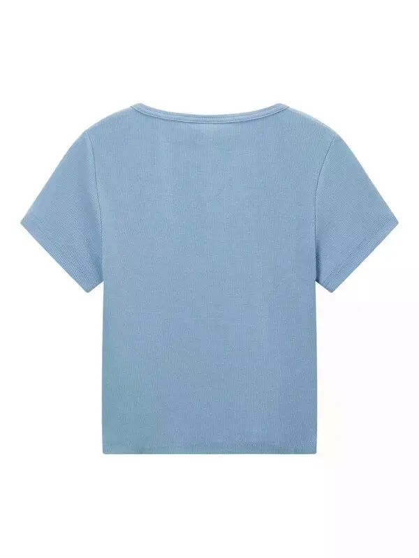 CHOCOOLATE Fine Ribbed T-shirt - Blue
