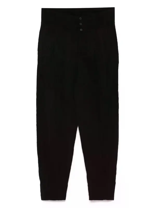 Transit Embossed-effect High-waist Trousers