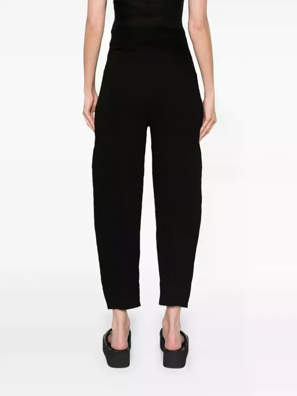 Transit Embossed-effect High-waist Trousers