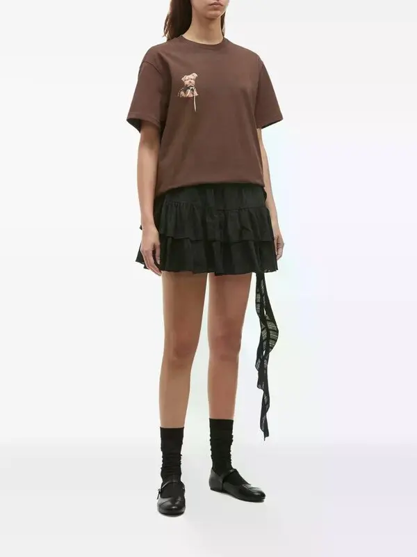 TOUT A COUP Ruffle-detail Mini Skirt