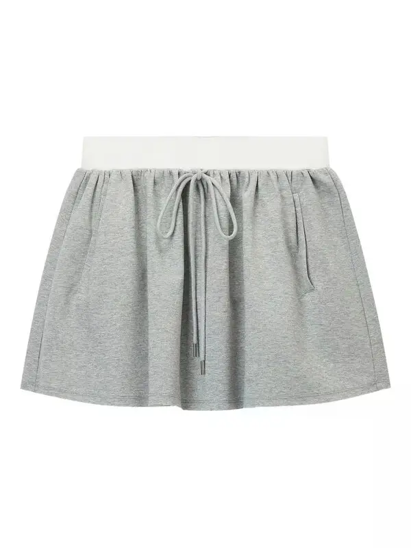 B+AB Cotton-blend Mini Skirt - Grey