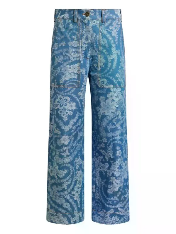 Etro Jacquard-pattern Trousers
