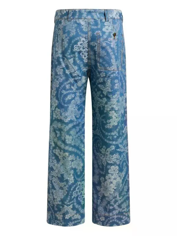 Etro Jacquard-pattern Trousers