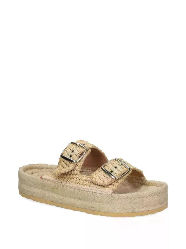 Moschino Double-buckle Espadrilles - Neutrals