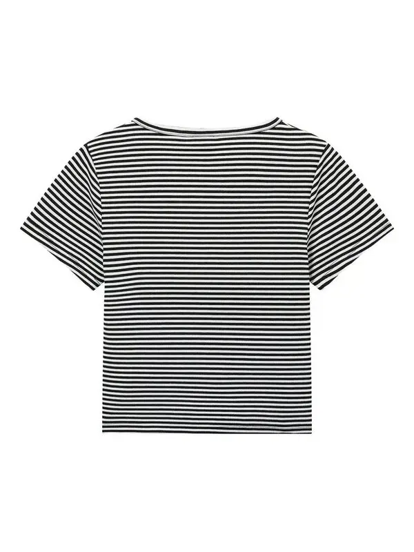CHOCOOLATE Striped Logo T-shirt