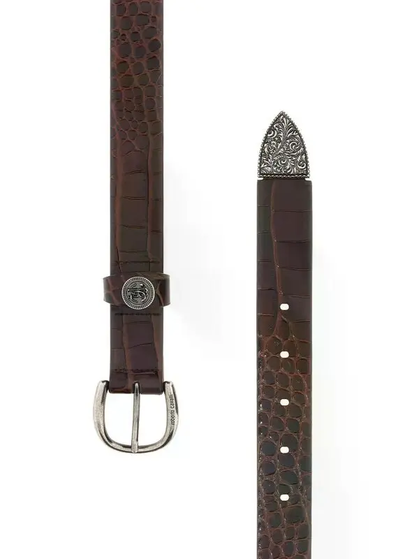 Roberto Cavalli Logo-plaque Belt