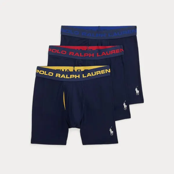 Ralph Lauren Perfect Pouch Modal Boxer Brief 3-pack - Cruise Navy