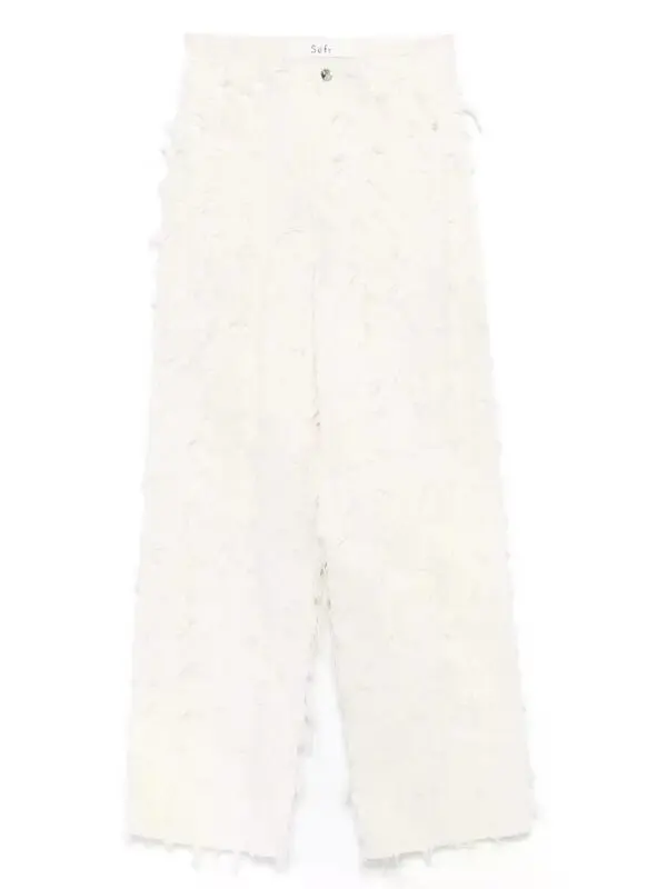 Séfr Distressed Straight Leg Jeans