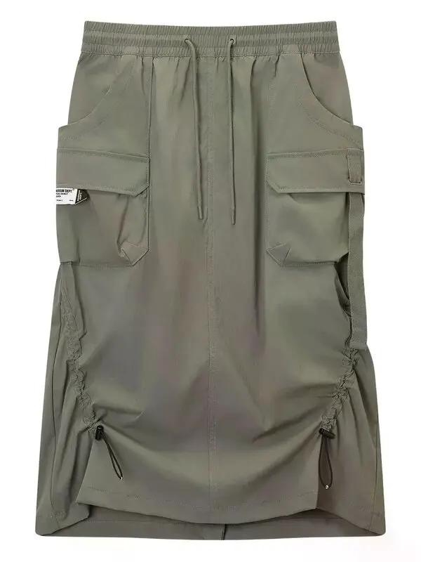 MUSIUM DIV. Cargo-pockets Midi Skirt - Green