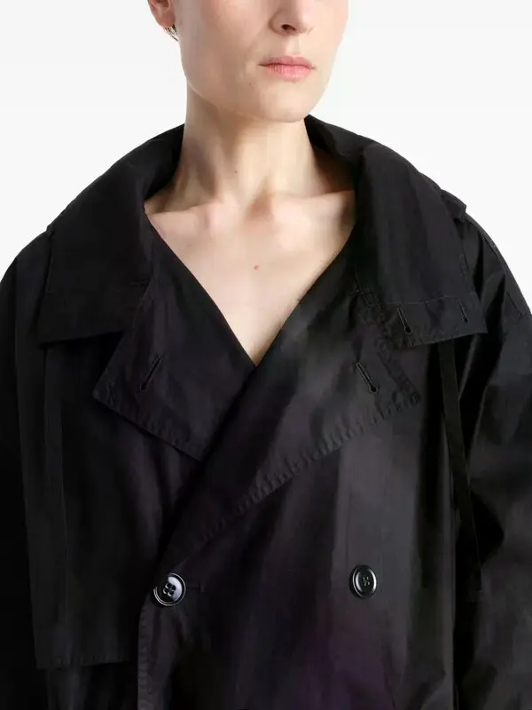 LEMAIRE Lightweight Trench Coat - Black