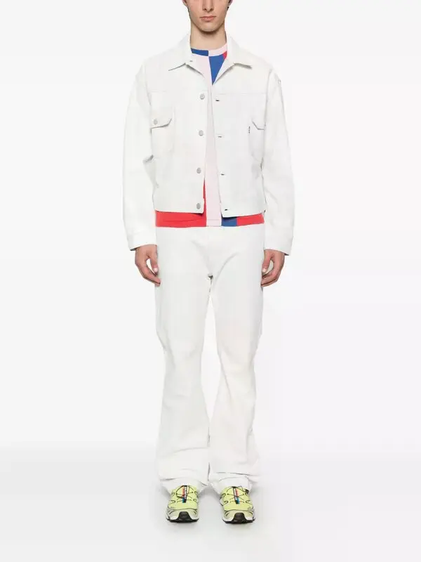 Junya Watanabe Logo-patch Jeans - Neutrals