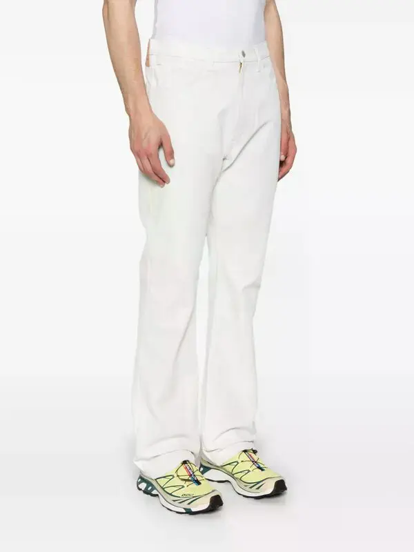 Junya Watanabe Logo-patch Jeans - Neutrals