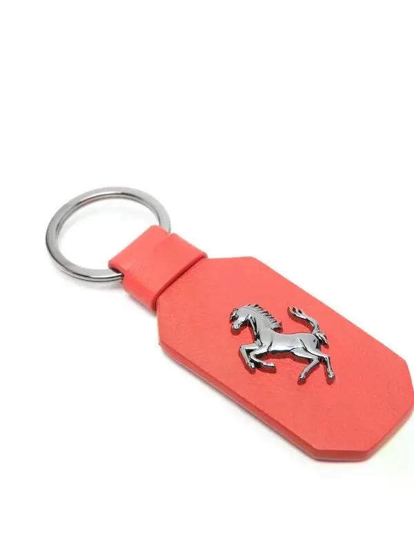 FERRARI Prancing Horse Leather Keyring