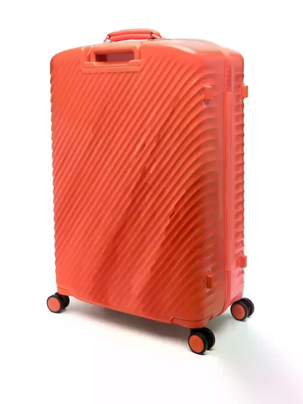 Lancel Large Atlas Suitcase Orange Editorialist