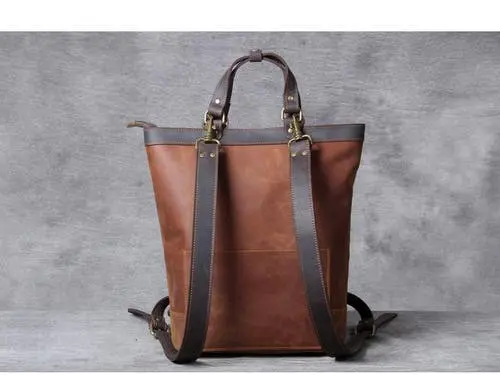 STEEL HORSE LEATHER The Icarus Backpack - Brown