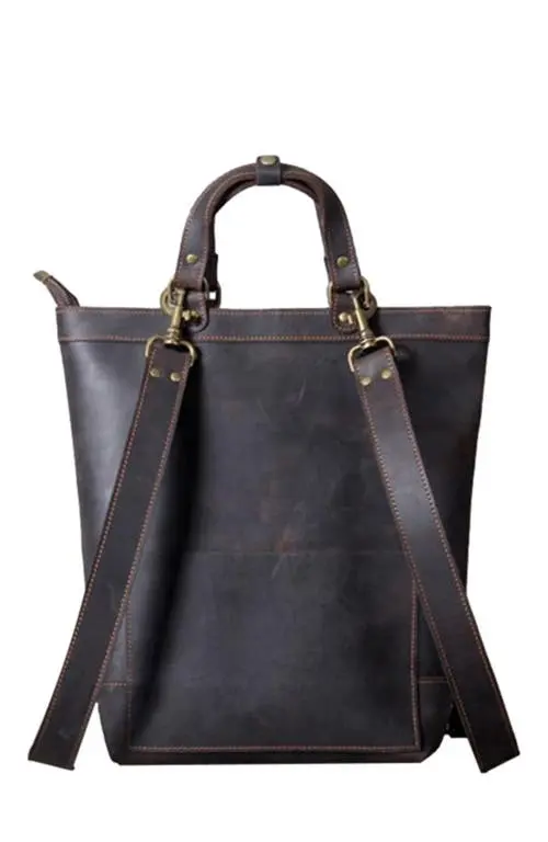 STEEL HORSE LEATHER The Icarus Backpack - Brown