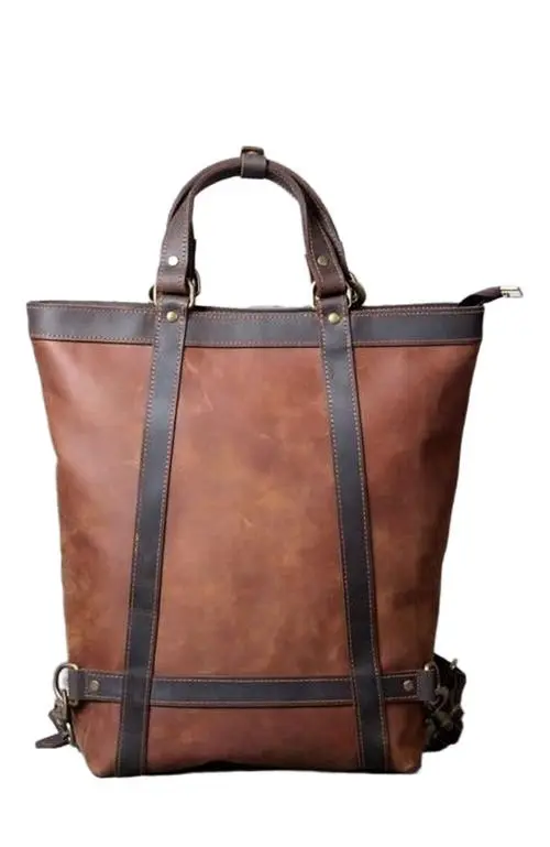 STEEL HORSE LEATHER The Icarus Backpack - Brown