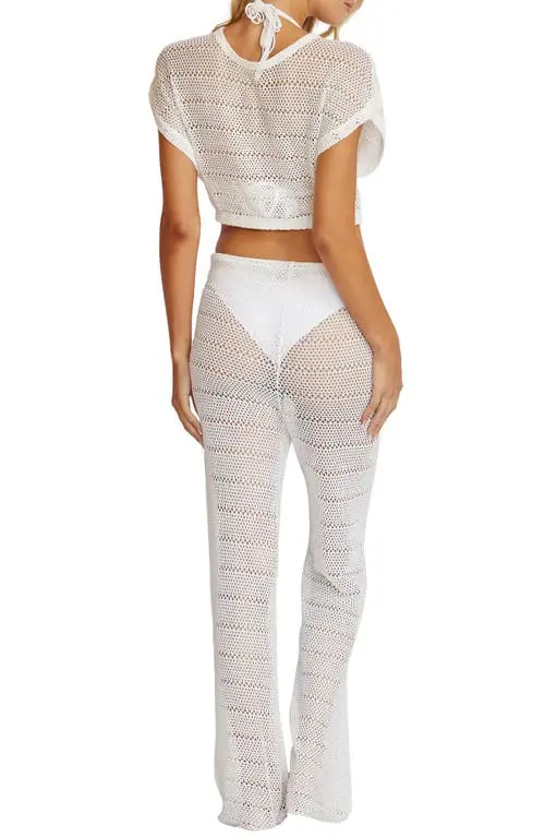 PQ SWIM Bree Boho Cover-up Pants - White