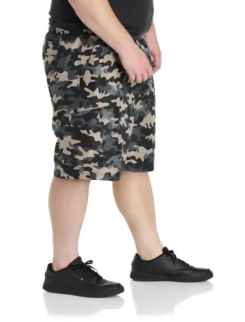 REEBOK Ripstop Camo Cargo Shorts - Gritty Grey Camo