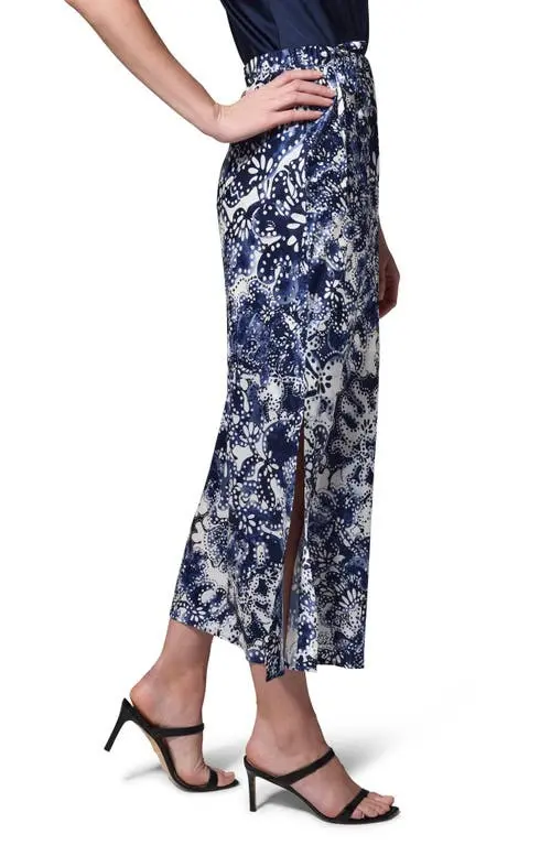 NIC+ZOE Twilight Blooms Printed Midi Skirt