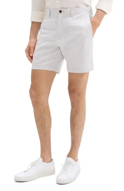 Theory Zaine Cotton Blend Shorts - Fog