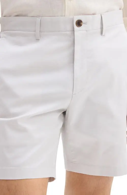 Theory Zaine Cotton Blend Shorts - Fog