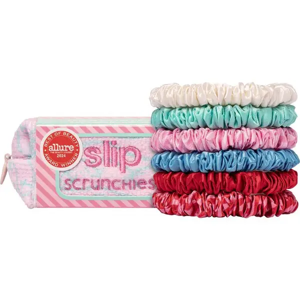 Slip Pure Silk Skinny Scrunchie Set - High Tide