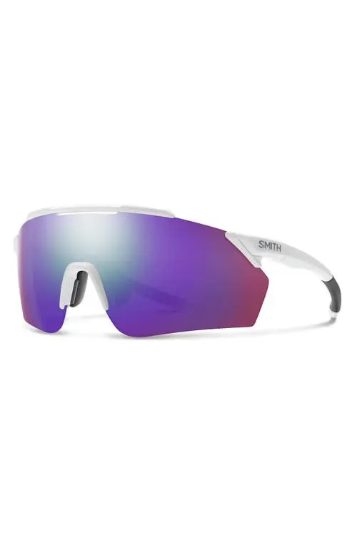 SMITH Ruckus 135mm Chromapop™ Shield Sunglasses - Matte White /violet