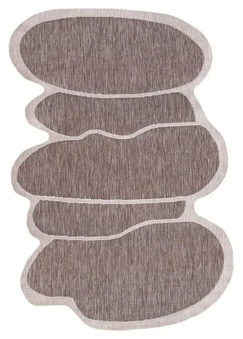 JONATHAN Y Jasper Modern Rustic Abstract Indoor/outdoor Shaped Area Rug - Light Brown/beige