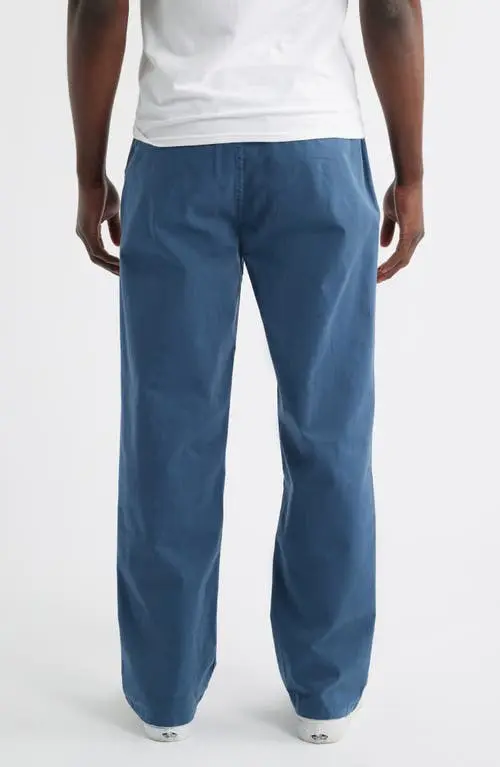 Brixton Broadway Relaxed Twill Pants - Washed Denim Blue