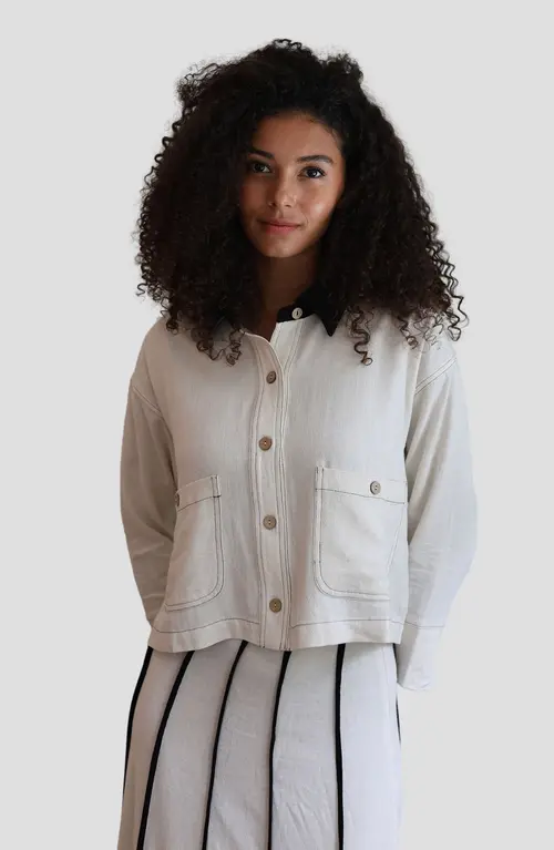 BY TESS Paige Blouse - Ivory