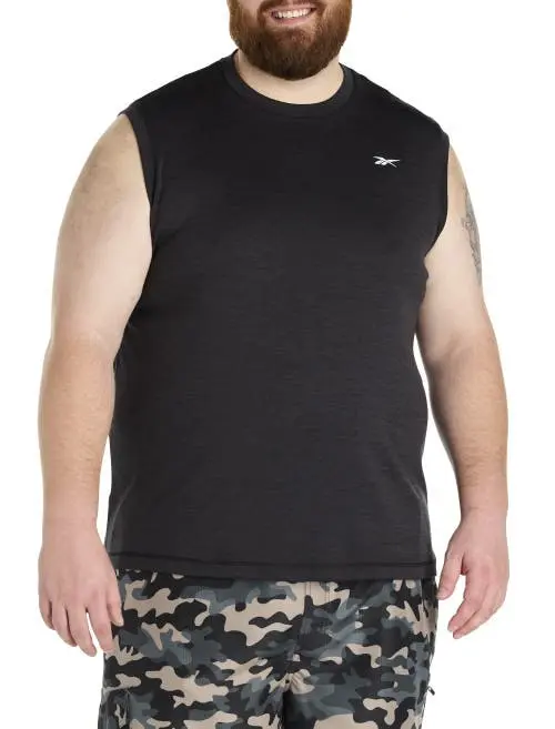 REEBOK Big & Tall Performance Sleeveless Shirt - Black